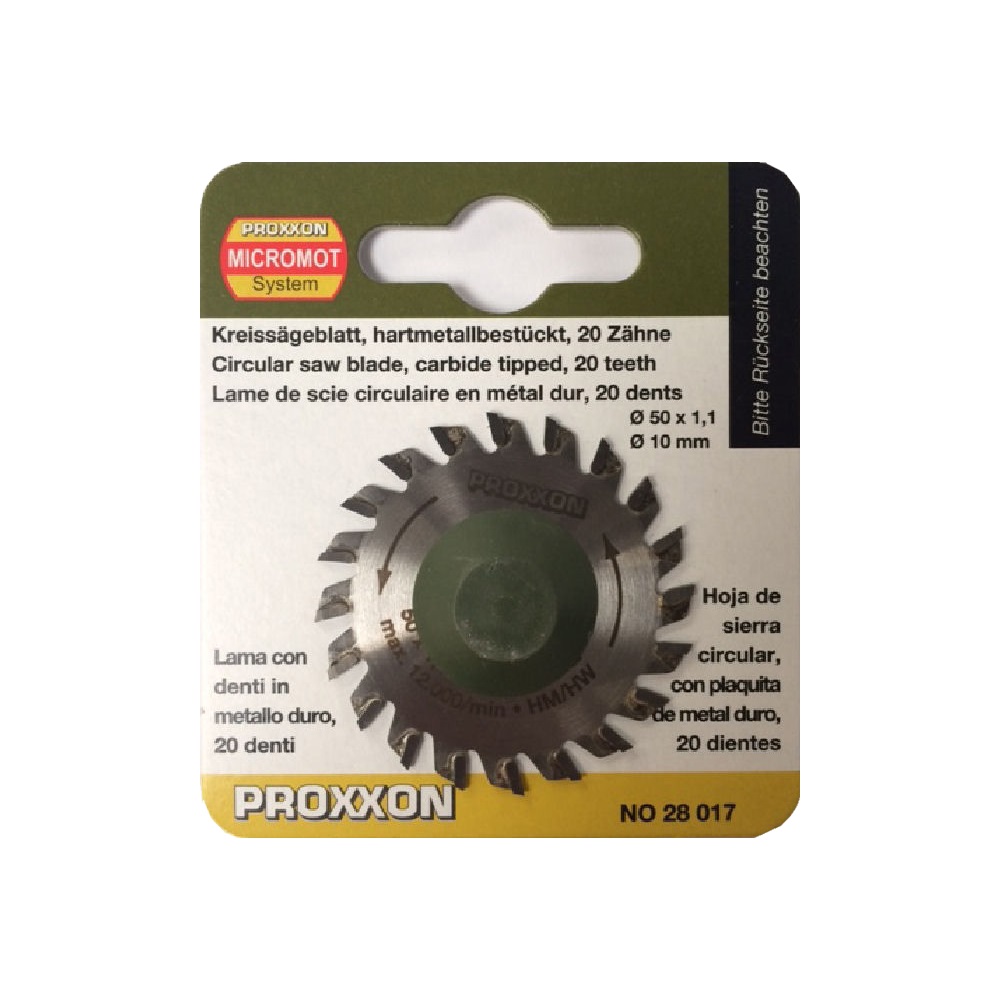 Disc debitor cu dinti din tungsten, Proxxon 28017, 50mm, 20 dinti ...