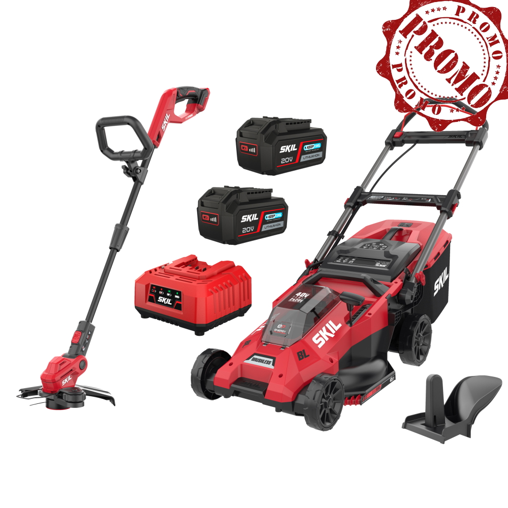 Combo Kit masina de tuns iarba SKIL 0140BA + 0240CA | www.eTOOLS.ro