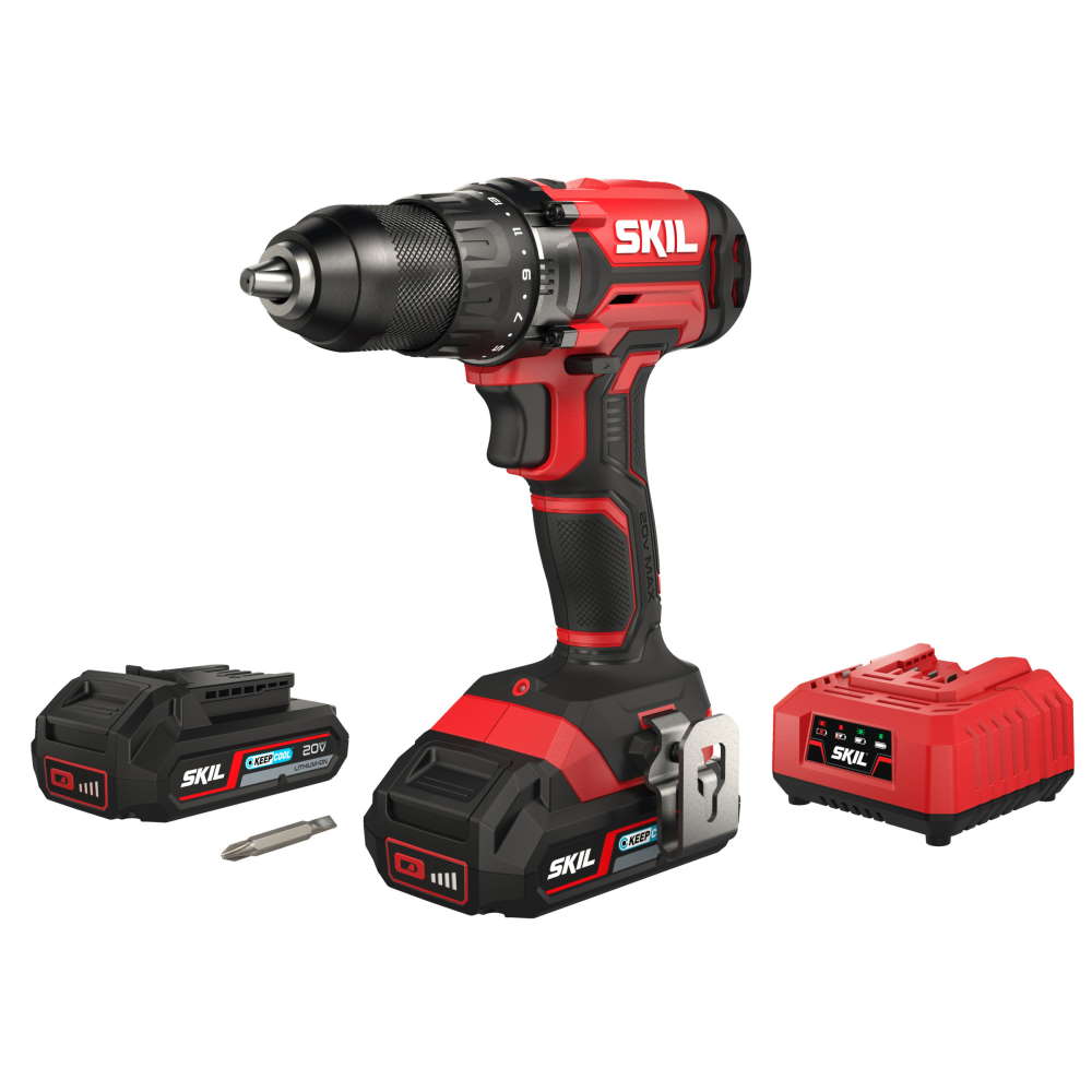 SKIL 3010 BA Masina de gaurit cu acumulator, 0 - 420 / 0 - 1450 rpm, 2x ...